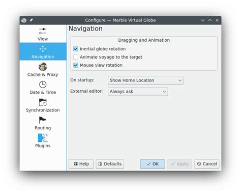 Navigation Configuration