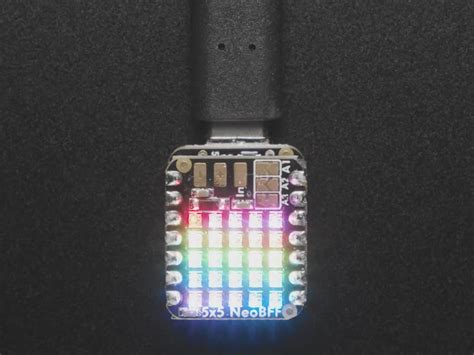 Adafruit 5x5 Neopixel Grid Bff Add On For Qt Py And Xiao Id 5646