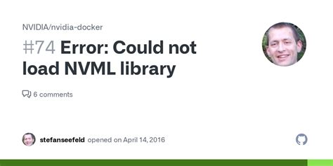 Error Could Not Load Nvml Library Issue Nvidia Nvidia Docker Github