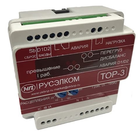 Электронное токовое реле ТОР-3 - характеристики, цены - «РУСЭЛКОМ»