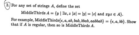 Solved 3 For Any Set Of Strings A Define The Set For Chegg Com