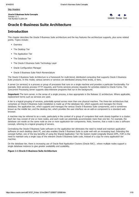 PDF Oracle E Business Suite Architecture DOKUMEN TIPS