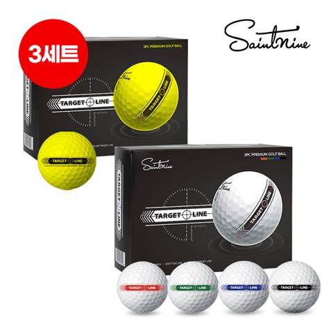 핫딜 세인트나인 2024 타겟라인 골프볼 3피스 3더즌 36구 딜팡 골프용품 전문쇼핑몰