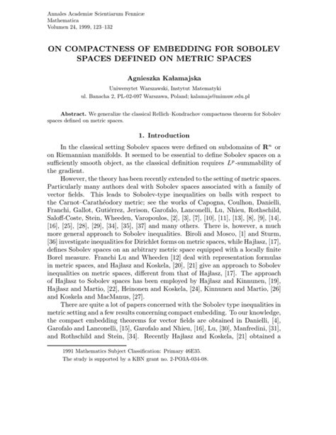 On Compactness Of Embedding For Sobolev Spaces Defined On Metric Spaces