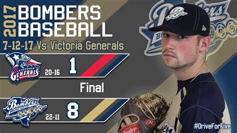 Bombers Rout Generals In Two Hitter Wtaw 1620am And 945fm