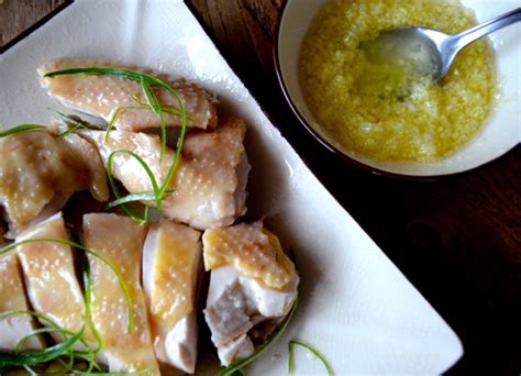 Chinese Recipes Bai Qie Ji Cantonese Poached Chicken W Ginger