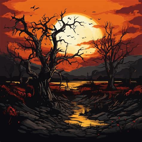 Premium Vector Autumndeadtreevector