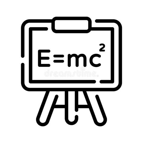 Have A Look At This Outline Icon Showing Physics Lecture Stock Illustration Illustration Of