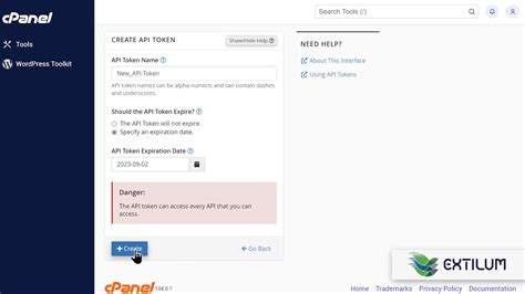 Create Api Token Cpanel • Extilum Knowledgebase