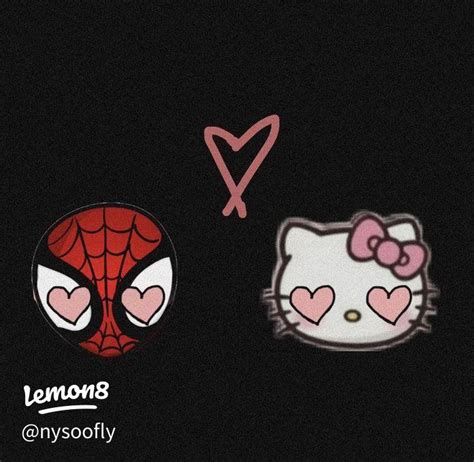 Hello Kitty Meets Spider Man Fun Wallpaper Designs