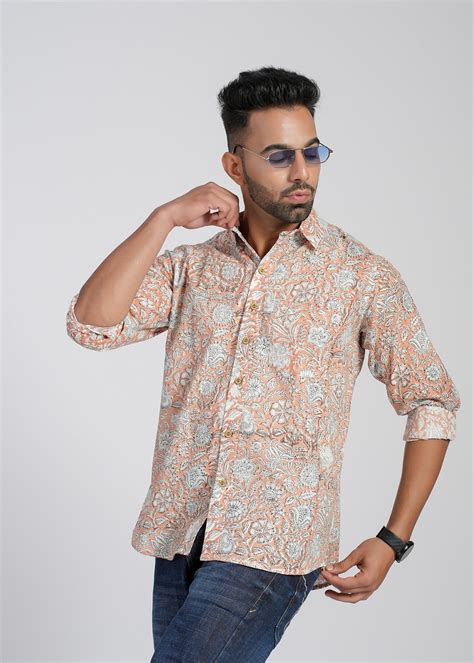 Cotton Printed Full Sleeve Shirt Cotton Curio