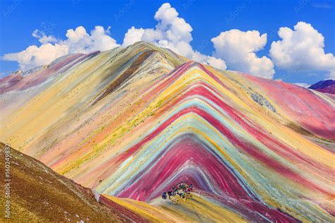 Vinicunca Cusco Region Peru Montana De Siete Colores Or Rainbow