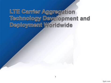 Lte Carrier Aggregation Technology Development And Deployment Worldwide Pdf Computer