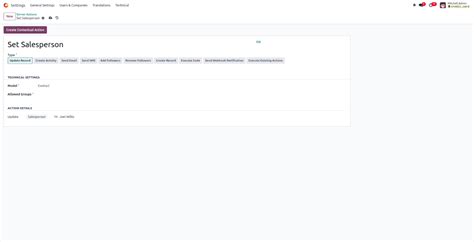 Create Server Actions Odoo 17 Development Book