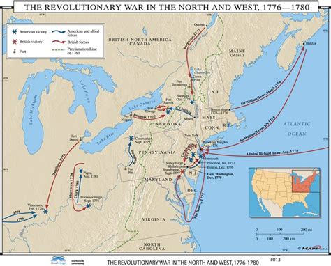 American Revolutionary War Map American Revolution Destinations In