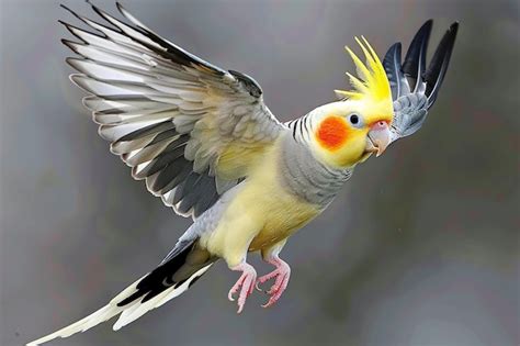 Premium Photo Highspeed Cockatiel Flying In Forest Real Image 8k