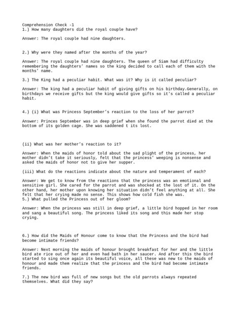 Comprehension Check 1 Pdf