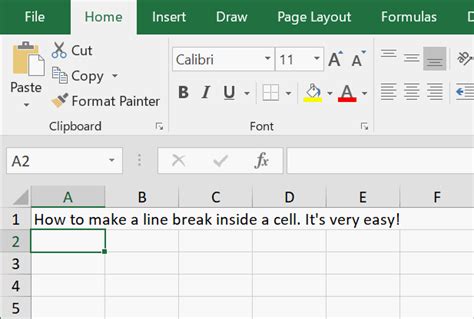 How To Start A New Line Within A Cell Office Hack