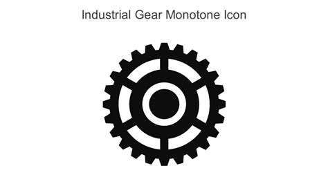 Industrial Gear Monotone Icon In Powerpoint Pptx Png And Editable Eps Format PPT Slide