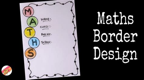 Maths Border Design