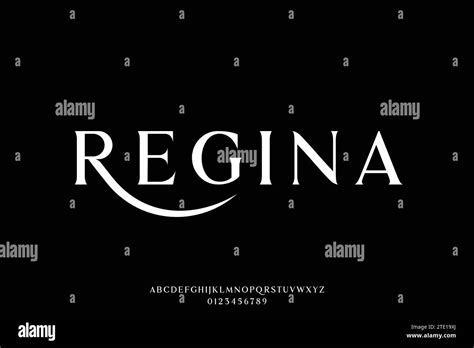 Elegant Luxury Serif Alphabet Display Font Vector With Swoosh Letter Creative Posh Typography