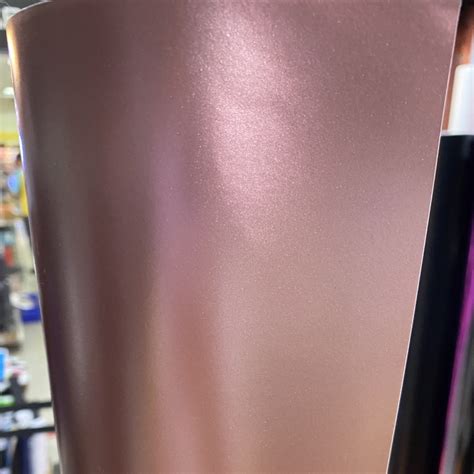 สติ๊กเกอร์สีโรสโกลด์ แบบด้านสำหรับตกแต่งรถพร้อมส่ง Mayshop989 Thaipick