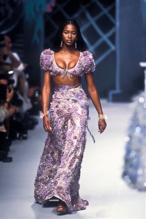 Naomi Campbell Chloé Ss95 Archival Fashion Runway Naomi Campbell