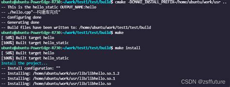 Cmake使用教（三）构建动态库、静态库和安装共享库cmakelists 生成动态库和静态库 安装 Csdn博客