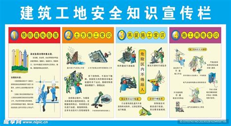 建筑工地安全知识宣传栏设计图 广告设计 广告设计 设计图库 昵图网