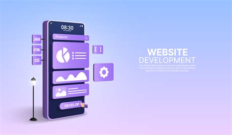 Mobile Application And Web Development Concept Coding And Programming Responsive Layout Ux Ui