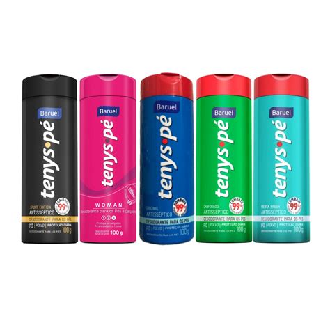 Tenys Pé Baruel Desodorante Pó Para Os Pés 100g Escolha O Seu Shopee