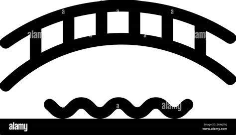Bridge Icon Vector Isolated Contour Symbol Illustration Stock Vector Image And Art Alamy