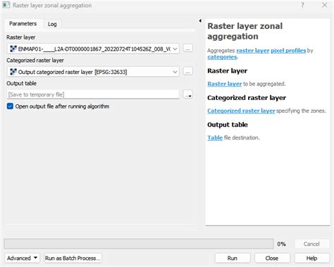 Raster Layer Zonal Aggregation — Enmap Box 314 Documentation