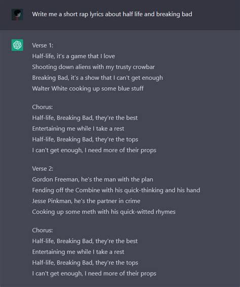 so i tried the chatgpt chatbot ai r okbuddyhalflife