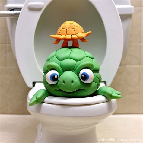 Cute Turtle Poking Out Stable Diffusion Online