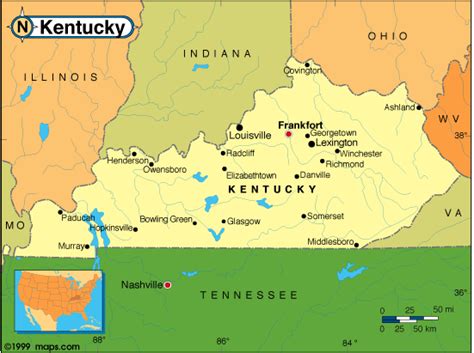 Kentucky Base And Elevation Maps