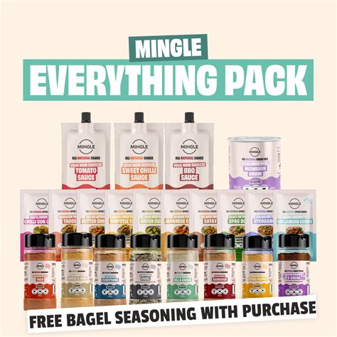 Mingle Seasoning Cooking Set All Natural Vegan No Nasties
