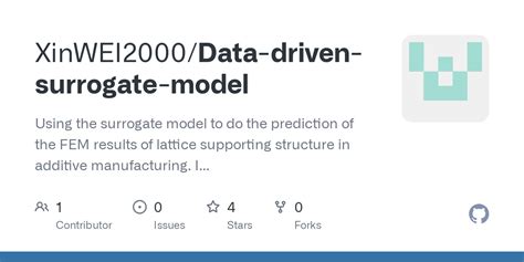 Github Xinwei2000data Driven Surrogate Model Using The Surrogate Model To Do The Prediction