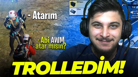 Awm Atarmısın Dedim Çocuk Sesiyle Trolledim 😂pubg Mobile Awm