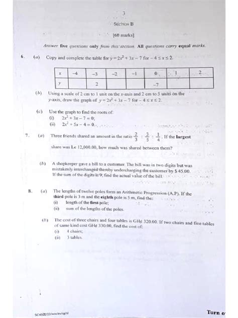 Core Maths Wassce Pdf