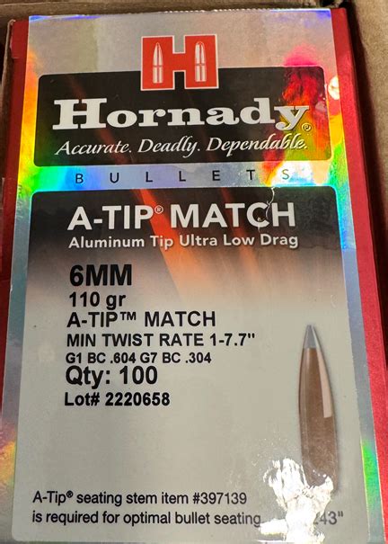 Sold Fs Hornady 6mm 110 A Tips Price Drop Snipers Hide Forum