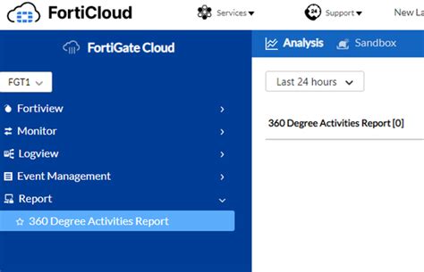 Technical Tip Fortigate Cloud Report Without Subs Fortinet Community