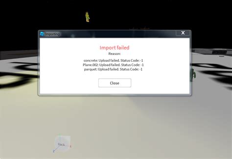 upload failed status code 1 creations feedback developer forum