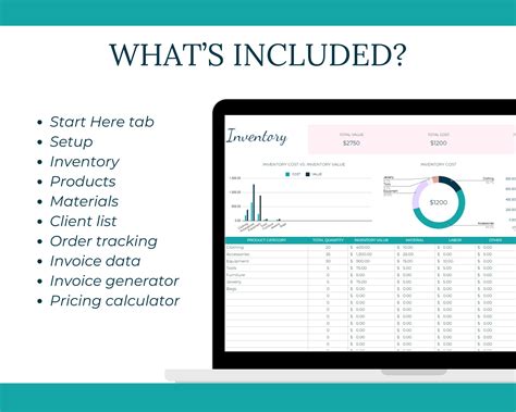 Inventory Tracker Spreadsheet Small Business Inventory Template Customizable Easy To Use