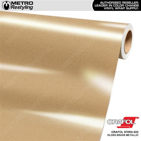 Orafol Gloss Brass Metallic Vinyl Wrap Metro Restyling