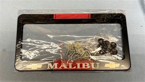 New Chevy Malibu License Plate Frames 2 Stainless Steel Metal