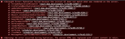Show Html Diff In Dev Error Overlay For Hydration Errors · Issue 37847