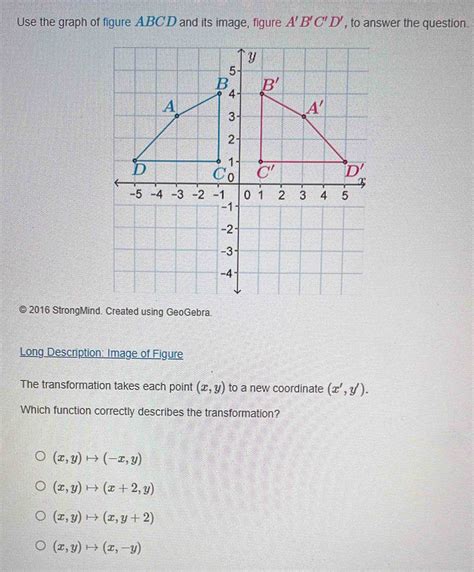 Solved Use The Graph Of Figure ABCD And Its Image Figure A B C D To Answer The Question