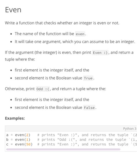 Solved Even Write A Function That Checks Whether An Integer