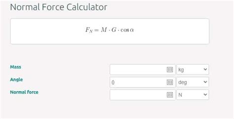 Normal Force Calculator Best Ones Listed JSCalc Blog